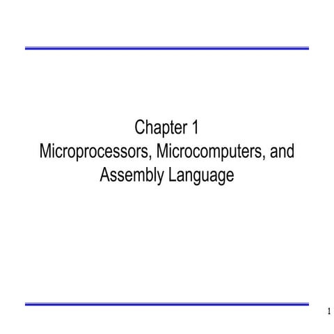 Chapter 1 Microprocessors Microcomputers And Assembly Language Pdf