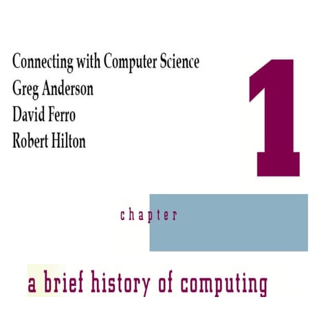 A brief history of computing | PPT