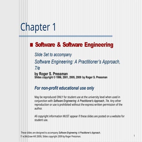 Software Engineering Chapter-1 Basic Concepts | PPTX
