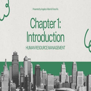 Chapter 01 Human Resource Management Pdf