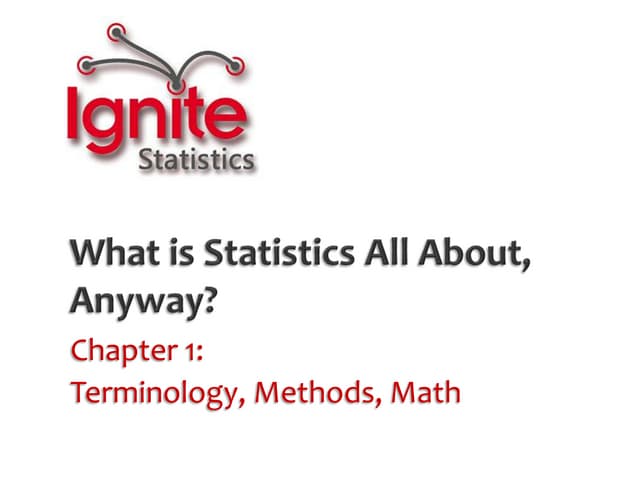 Chapter 1 introduction to statistics | PDF