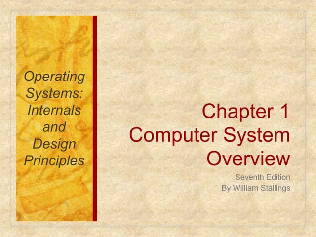 Computer System Overview Pptx Operating Systems Computer Software And Applications