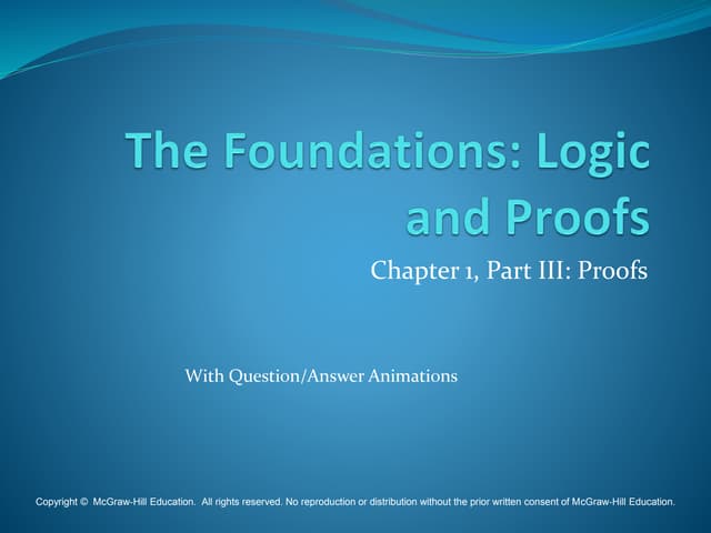 Unit 1 rules of inference | PPTX