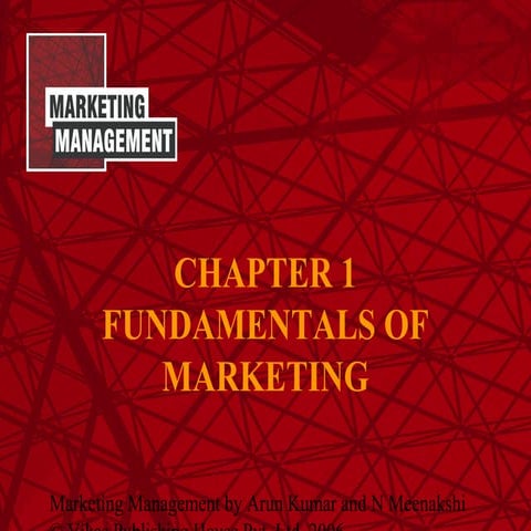 Chapter 01 (fundamentals of marketing) | PPT