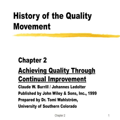 History of Quality Management | PPTX