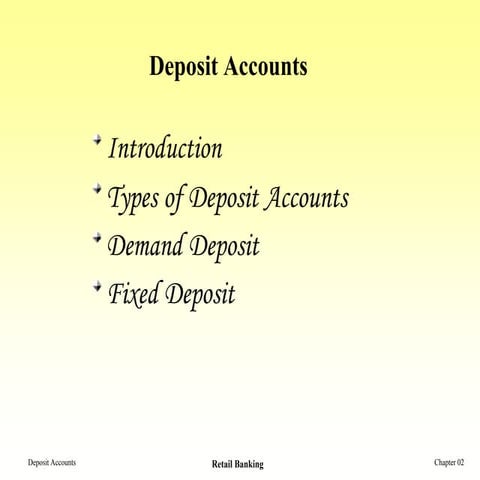 Deposit Accounts | PDF