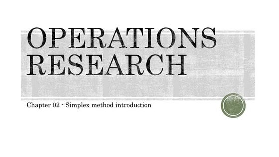 Operations Research - Sensitivity Analysis | PPTX | Business | Business and Finance
