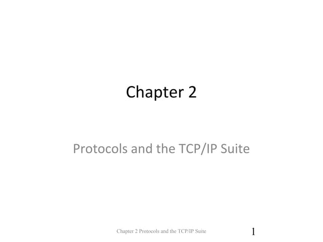 Protocol And The Tcpip Suite Chapter 02 Ppt Computer Networking Computing
