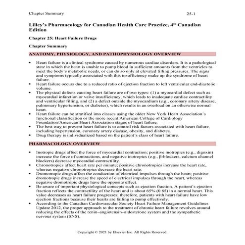 Chapter_025.Pharmacology Heart failure drug | DOCX