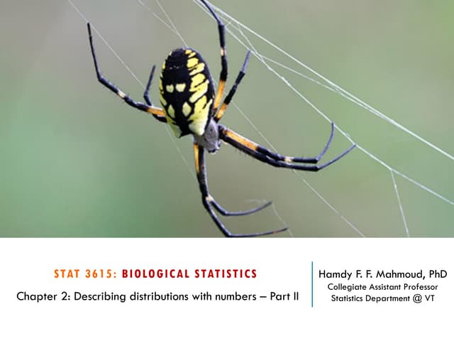 Chapter 02 Describing Distributions With Numbers Part Ii Ppt