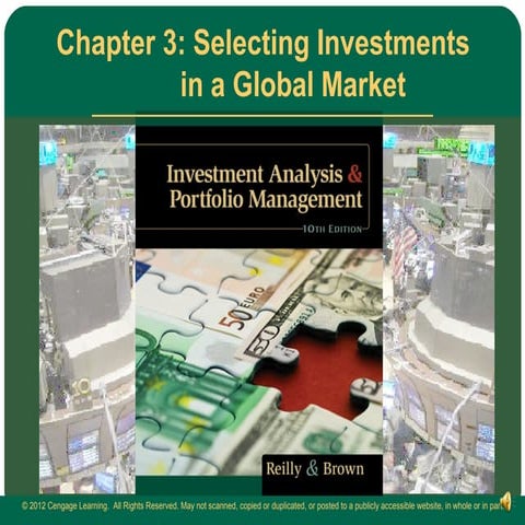 Investment Analysis & Portfolio Management: Chapter 03 | PPT