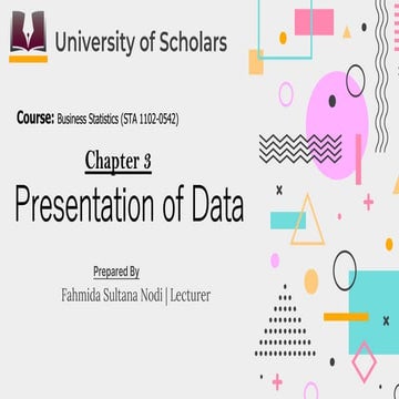 Organizing and presenting data | PPTX