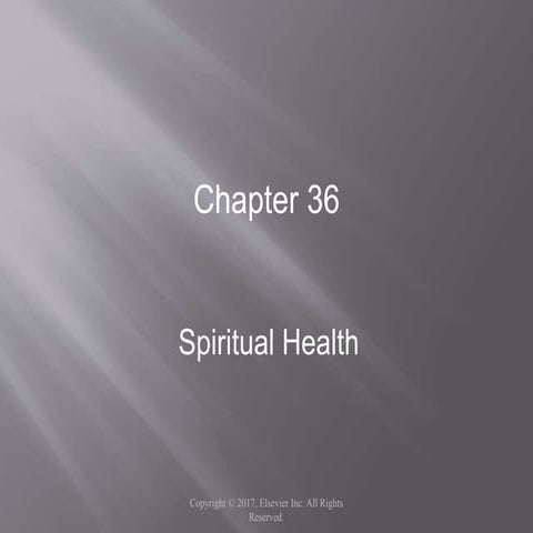 Chapter 036 Spiritual Health | PPTX
