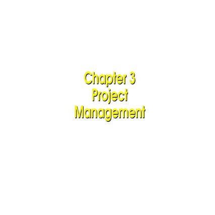 Chapter_03_Software_Engineering_The_project management | PPT