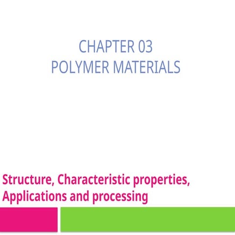 Properties of polymers | PPTX
