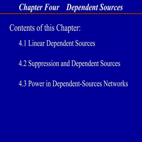 Chapter 04.ppt dependent sources for electrical | PPT