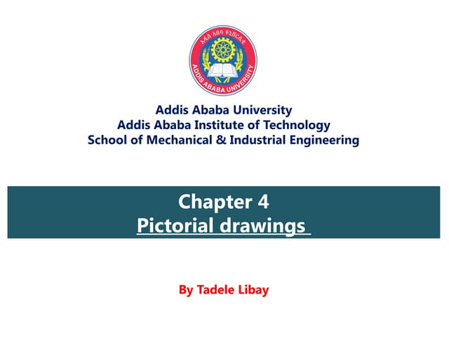 PICTORIAL DRAWING.pptx | 3-D Graphics | Computer Software and Applications