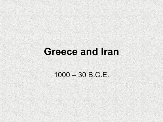 Introduction to Ancient Greece powerpoint | PPT