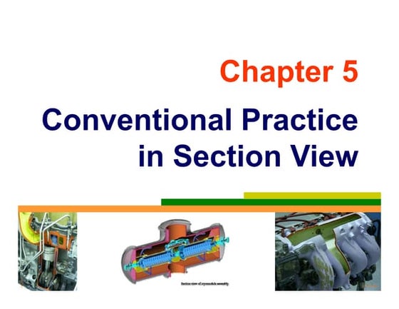 Engineering Drawing: Chapter 10 convention in section | PPT