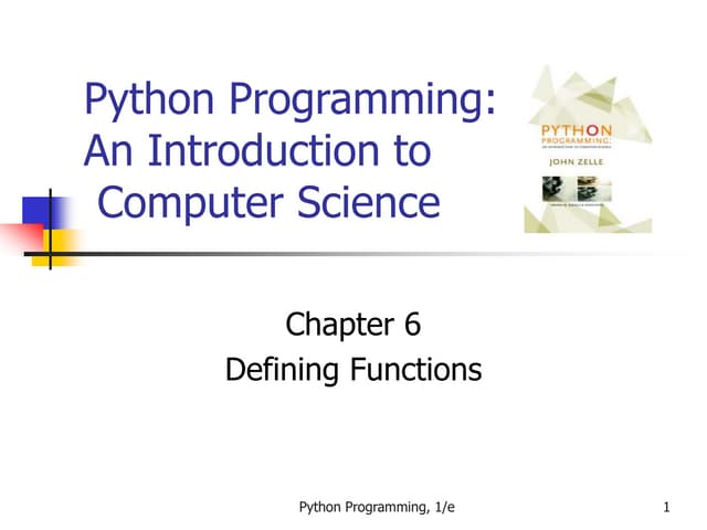 Introduction To Declaring Functions In Python Ppt 8953