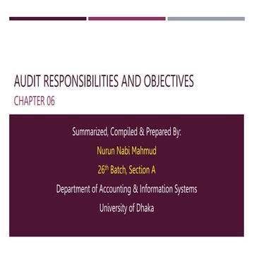 Chapter 06 - Audit Responsibilities And objectives.pptx