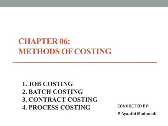 Cost control and reduction | PPT