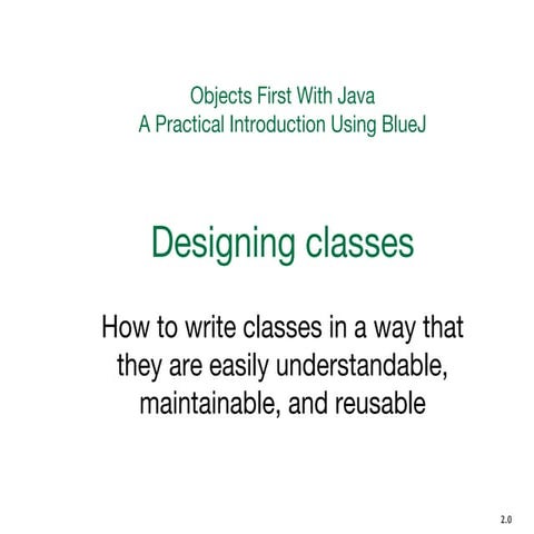 Chapter06 designing class | PDF