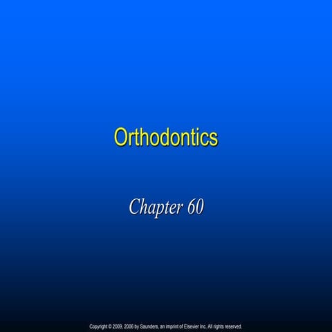 Orthodontics | PPT | Dental Health | Diseases and Conditions