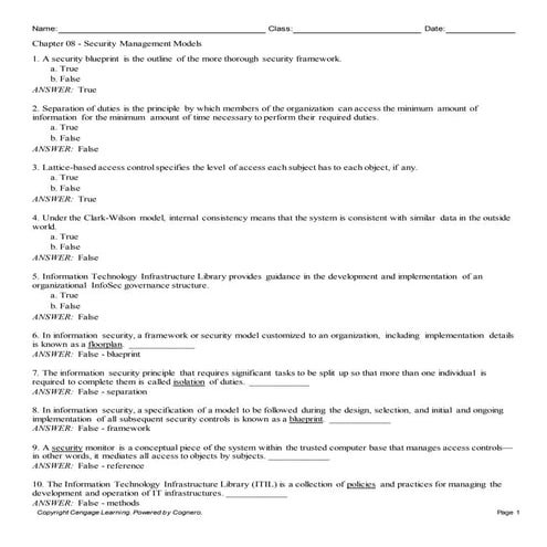 Chapter 08 Security Management Models Pdf