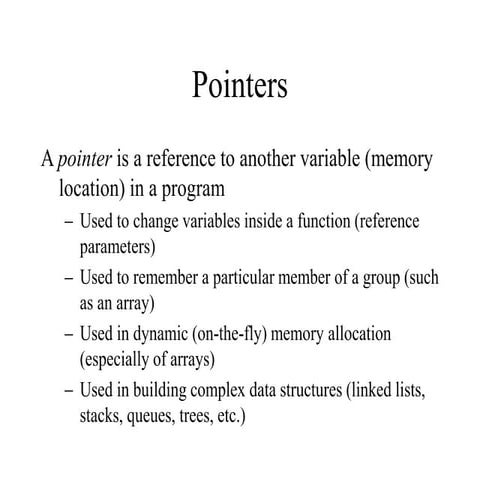 Chapter09 10 Pointers And Operations Ppt 