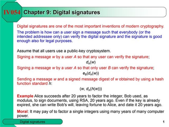Elgamal digital signature | PPT