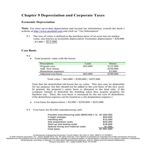 Chapter 09depreciaciòn | PDF