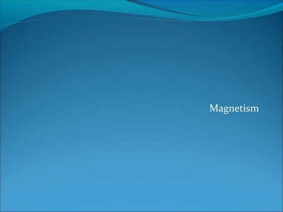 11th Physics Notes - Magnetism | PDF | Physics | Science