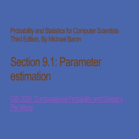 Chapter 09 Parameterestimation Pptx
