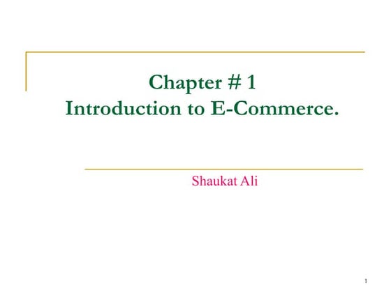 E commerce and its types | PPT