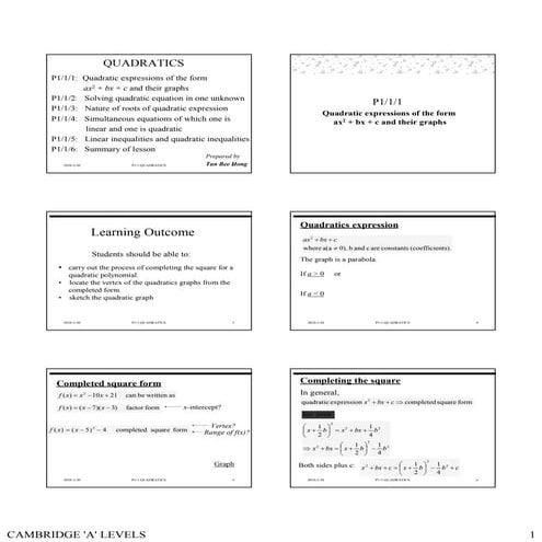 Spm Add Maths Formula List Form4 | PDF
