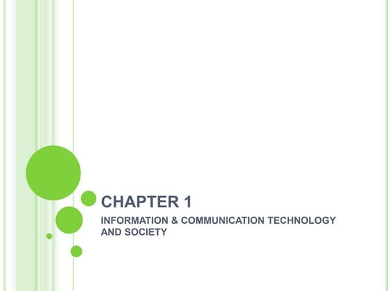 Chapter 1-introduction to ict | PPTX | Internet | Computing