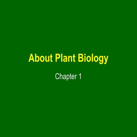 Chapter1 | PPT | Biological Sciences | Science