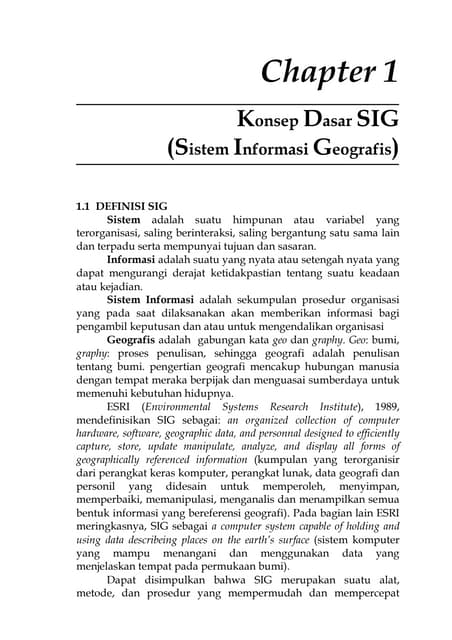 Materi Pelatihan ArcGIS tingkat dasar di UNS | PPTX