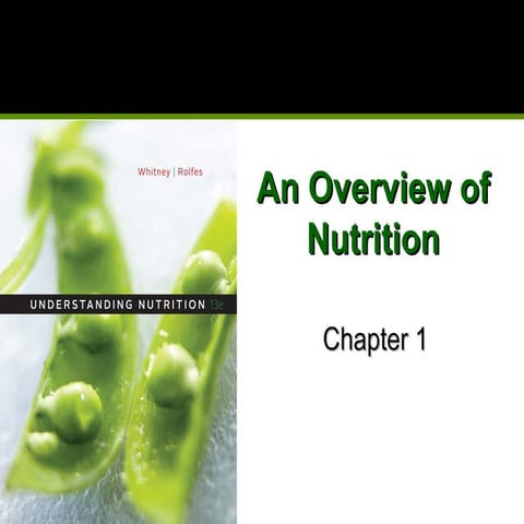 Chapter1 - An Overview of Nutrition | PPT