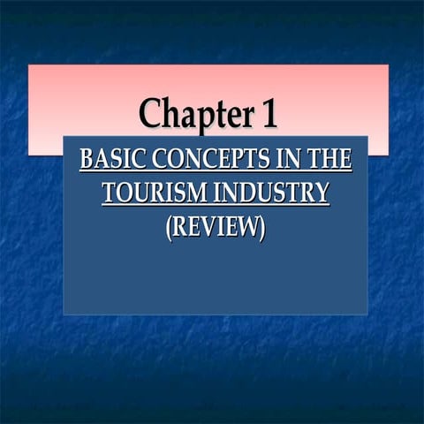 REVIEW OF TOURISM CONCEPTS | PPT