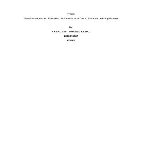 Chapter 1 research proposal | PDF