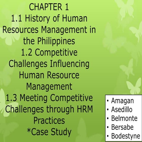 The Human Resource Management Environment in the Philippines | PPTX