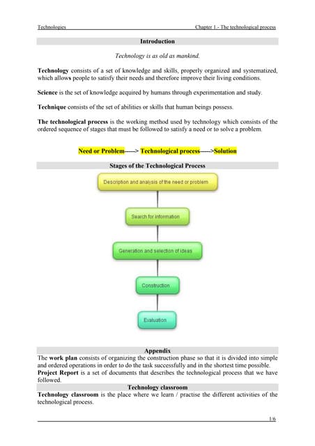 The technology workshop (I) | PPT