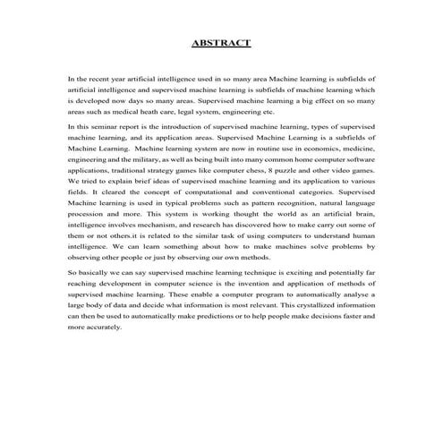 Supervised Machine Learning Techniques Common Algorithms And Its 4646
