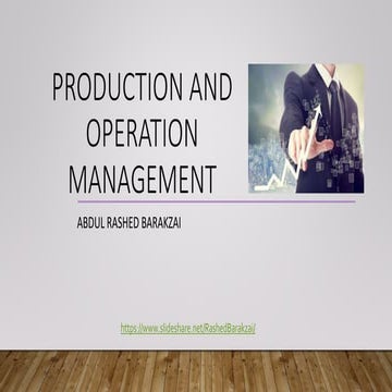 Product and Operation Management | PPTX