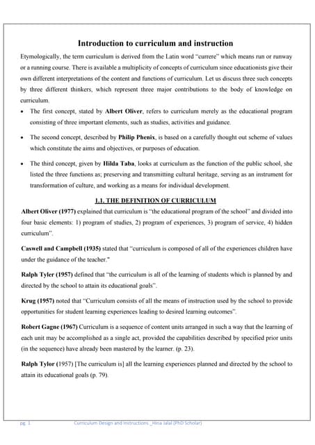 Concept of Curriculum: Meaning and Concept of curriculum, Meaning of ...