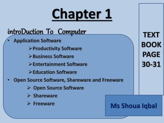 Parts Of Computer Software Pptx Operating Systems Computer Software And Applications