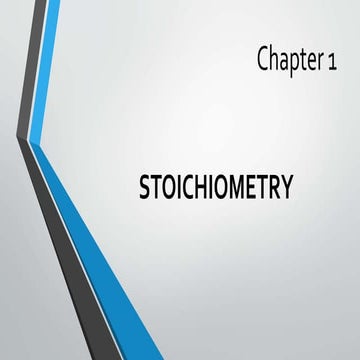 Chapter 1: stoichiometry | PPTX