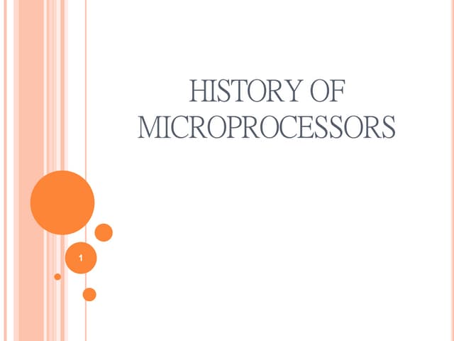 Evolution of Microprocessor | PPTX